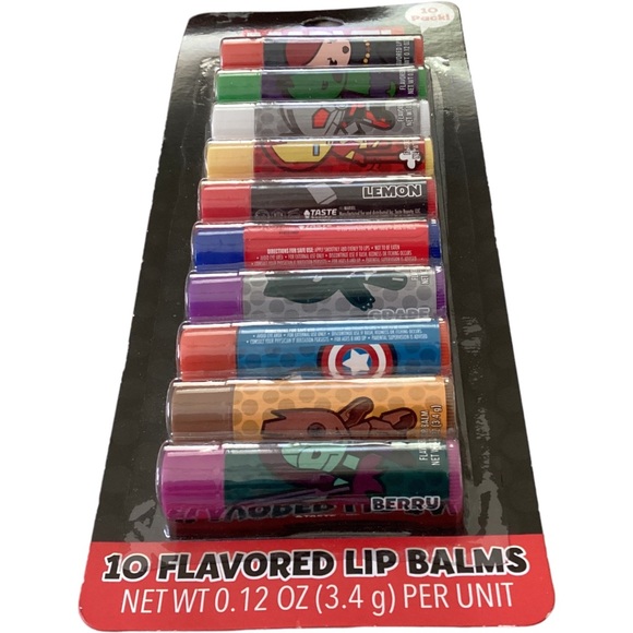 Marvel | Other | Marvel Avengers Flavored Lip Balms Captain America ...